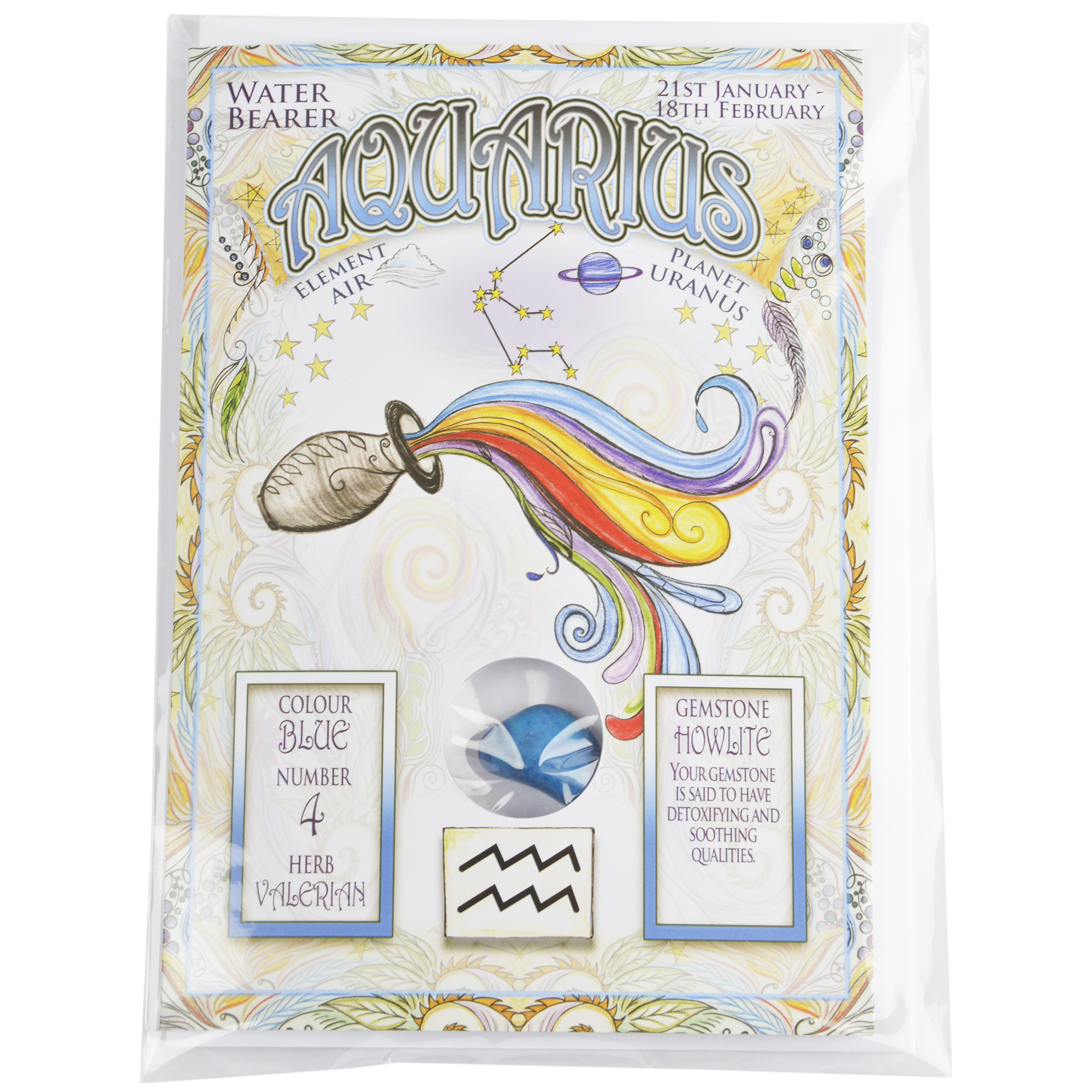 Zodiac Cards with Gemstones - British Fossils